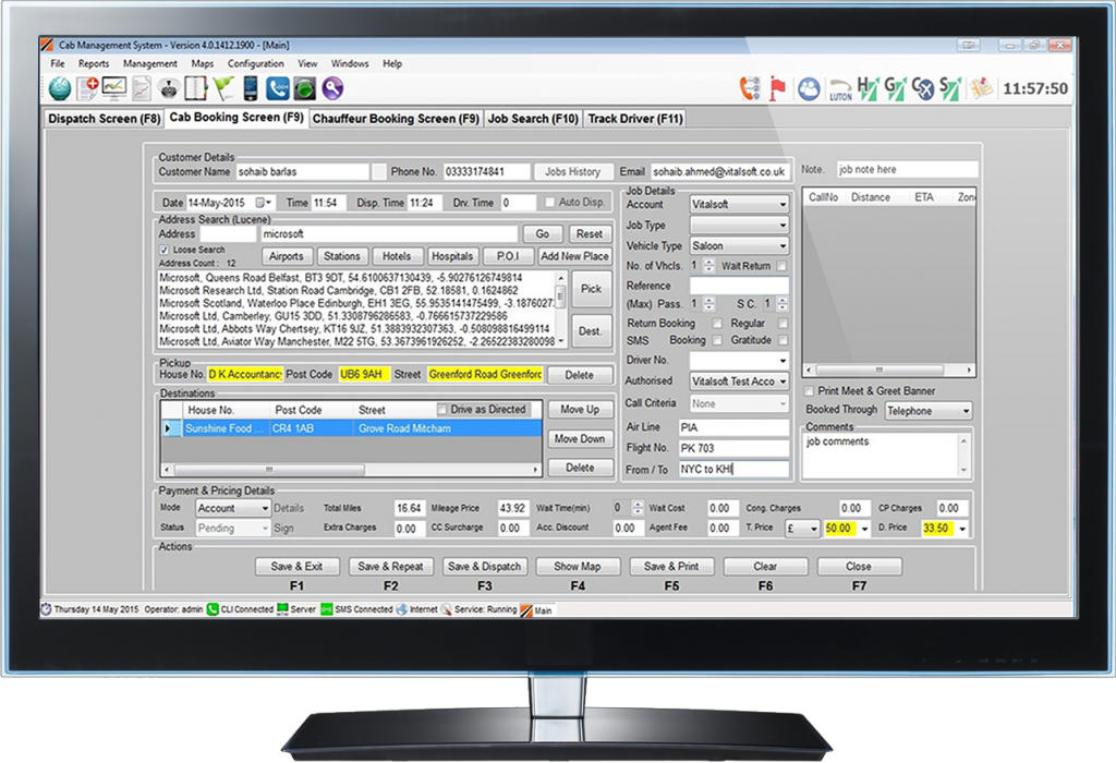 Cab Management System Ltd.